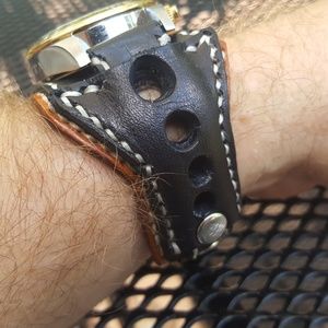 ShelBeth Designs | Other | Invicta Speedway On Custom Leather Cuff ...